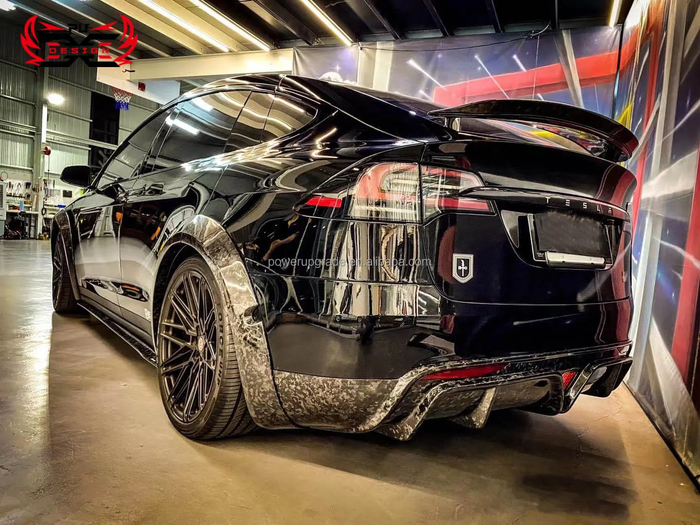 Perfect Fit Forged Carbon Front Lip Side Skirts Rear Diffuser Spoiler ...