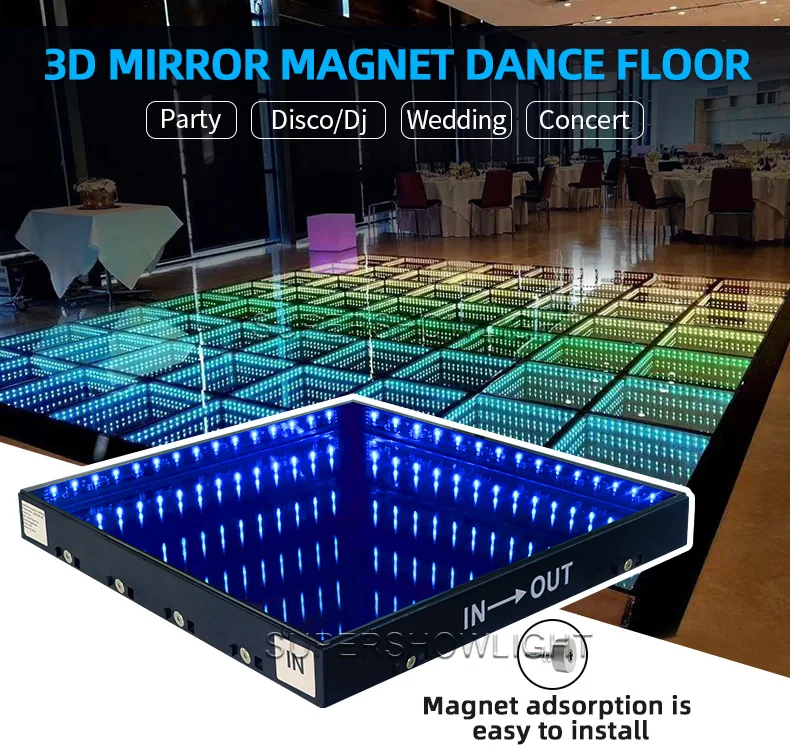 Supershow 3d Luxurious Led Dance Floor Lumineuse Led Infinity Mirror ...