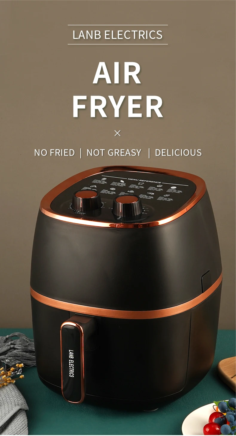1200W 4.5L Hot No Oil Free air Cooker Deep Fryer Oven Steam Smart ...