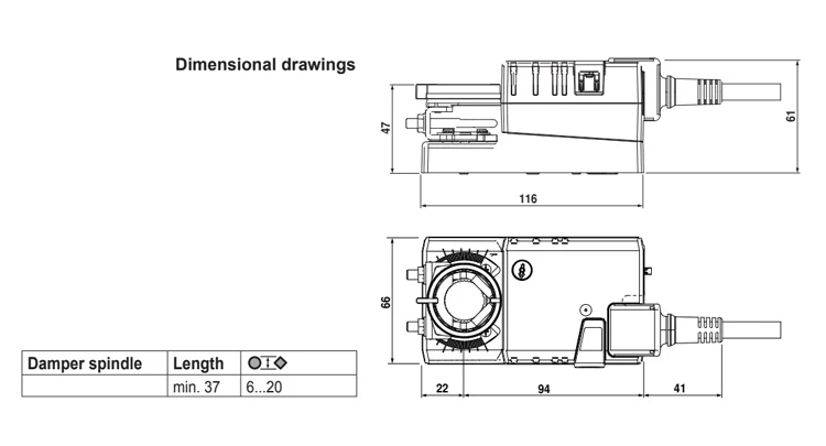Belimo 5nm Lm24a Lmu24 Lm24a-f Lm24a-tp Switch Type Damper Actuator For ...
