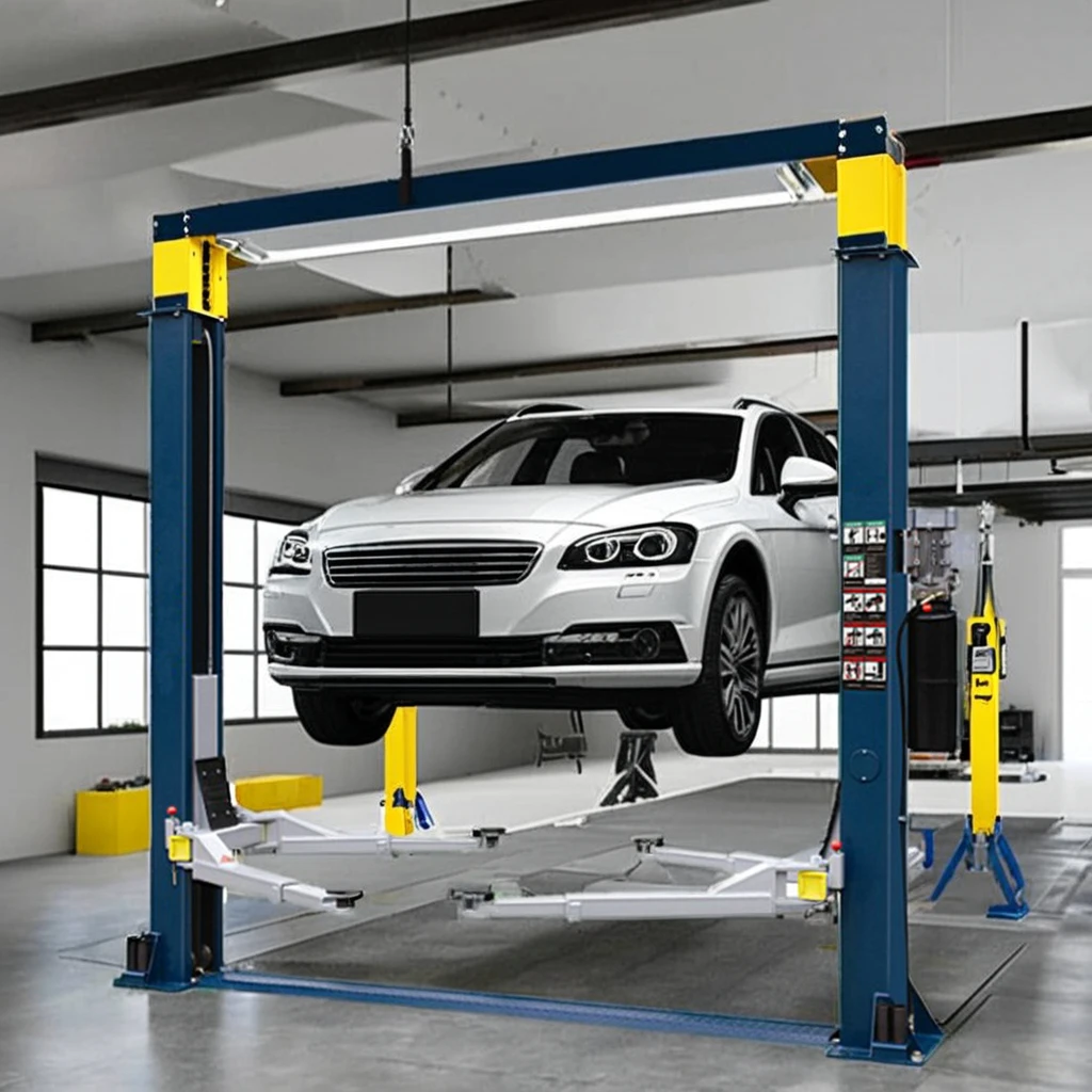 Portable Two-Post Double Cylinder Hydraulic Lift for Quickjack Vehicle ...