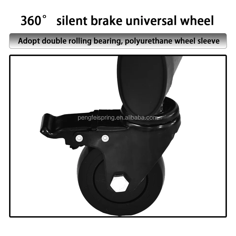 Universal 360 Rotating Mute Wheels Adjustable Height to Meet 55 "-80 ...