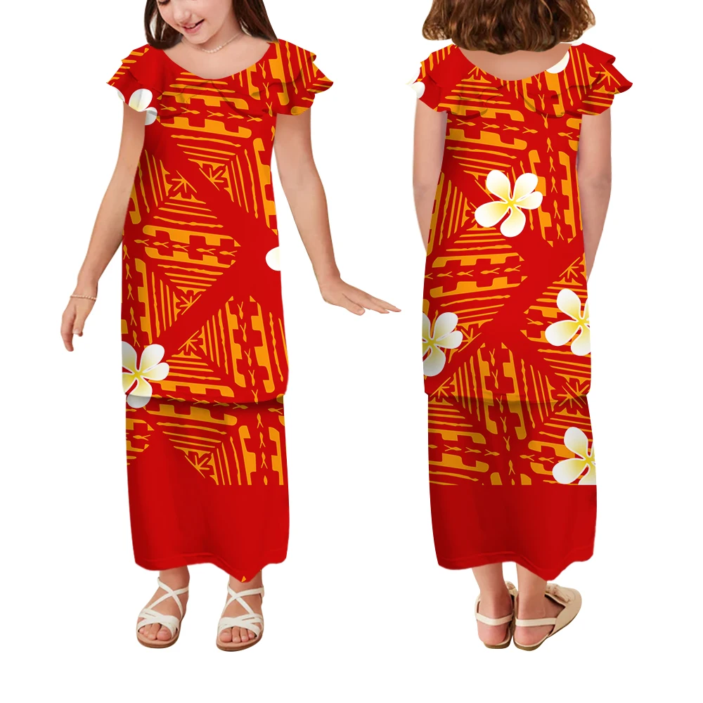 Shop Our 2024 Double Layered Ruffles Kids Puletasi Set Dress