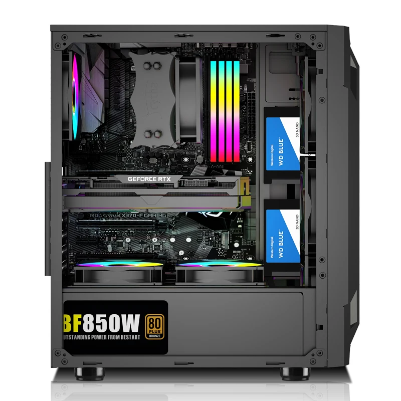 Oem Odm Custom Gaming Computer Case Atx Desktop Cabinet Tempered Glass ...