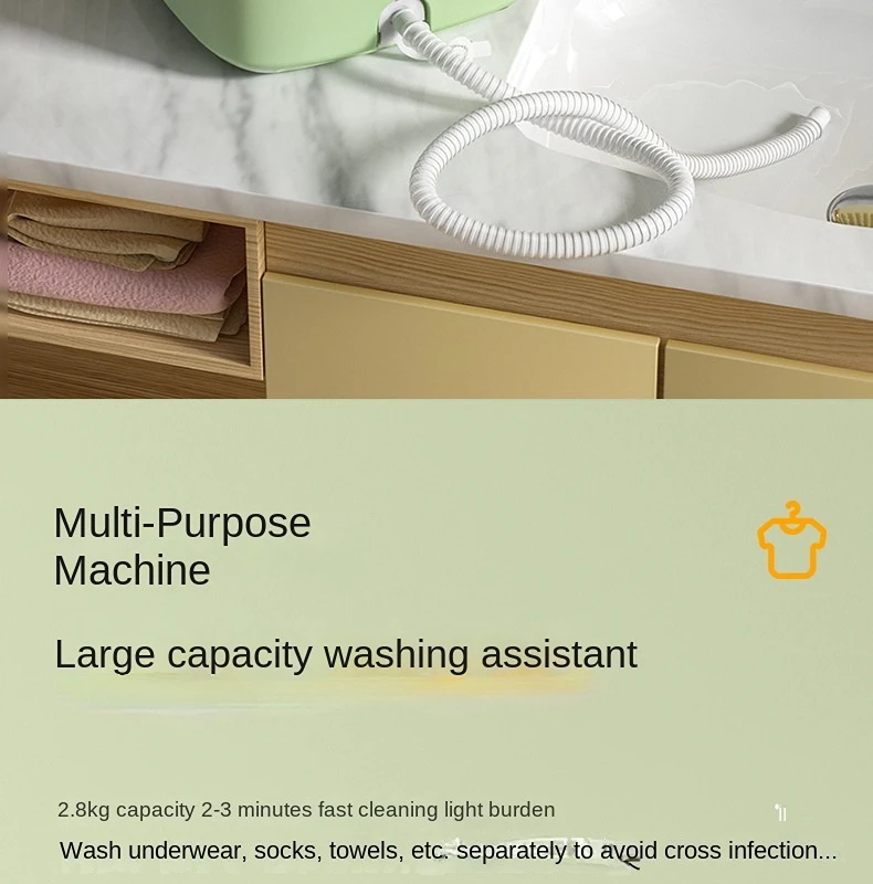 6.5l Folding Washing Machine Underwear Portable Small Household ...