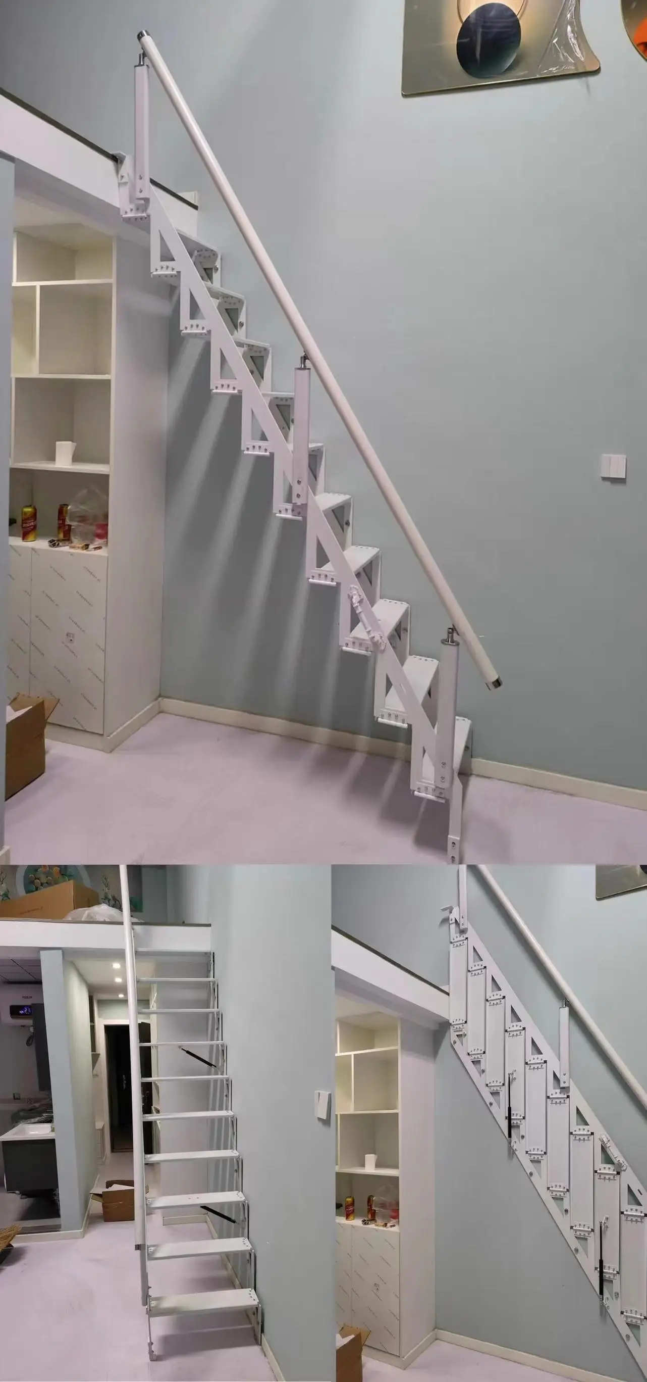 Customized Aluminium Alloy Collapsible Folding Stairs