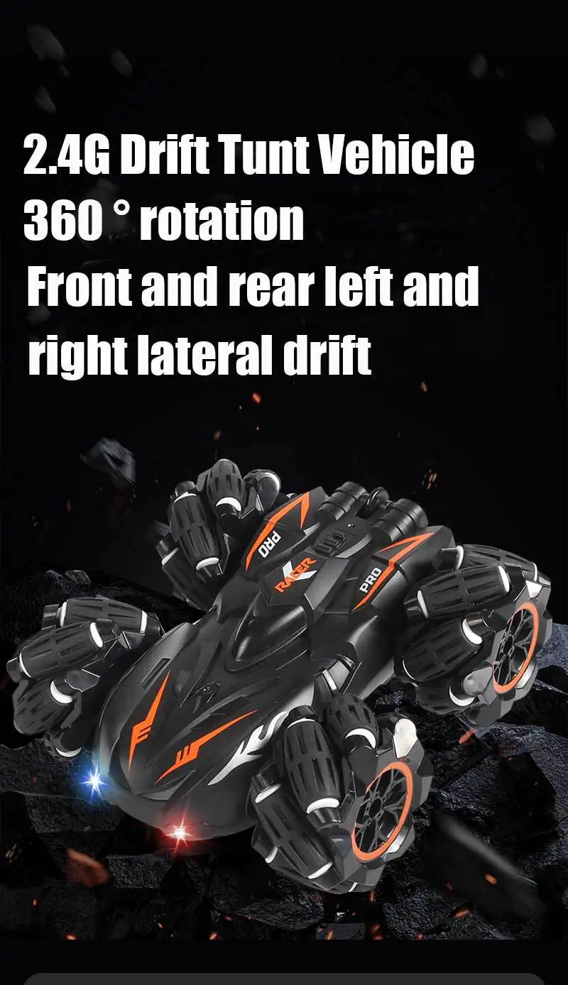 2.4g 4wd Stunt Car Double Sided 360 Degree Rotation Remote Control Car ...