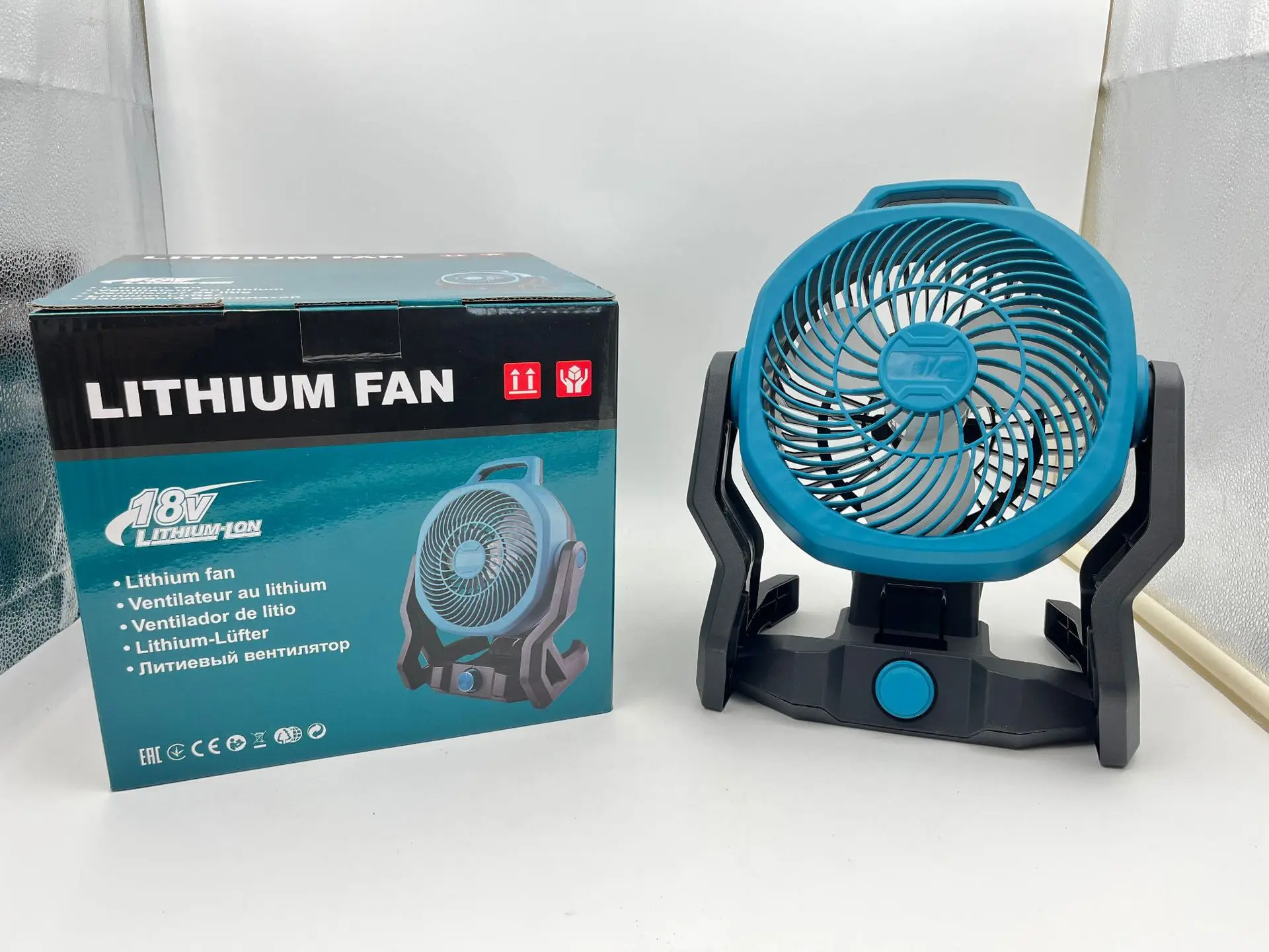 Henglai 21v Battery Desk 10 Inch Cordless Fan Powered By Makitas ...