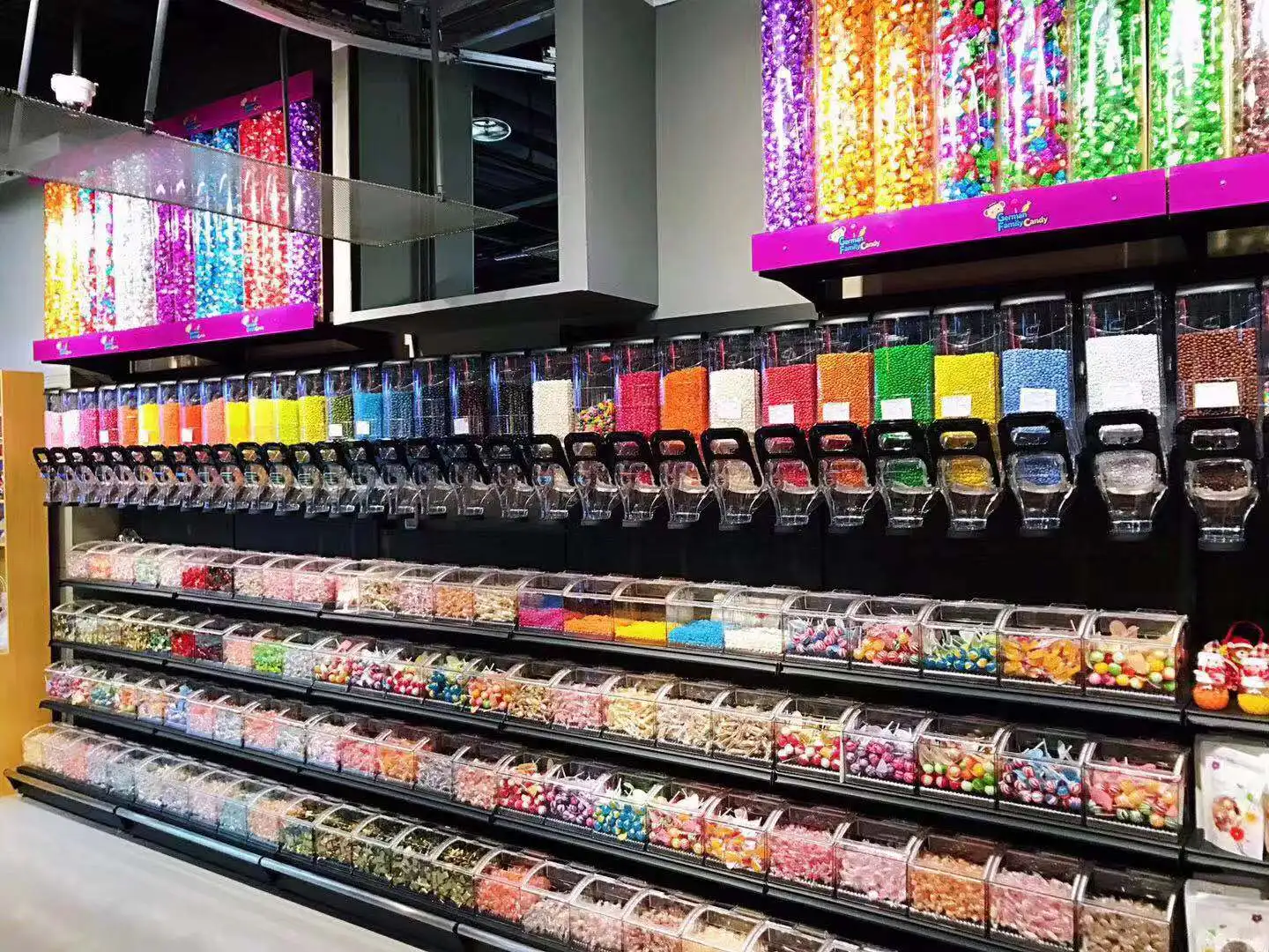 Distributeur de nourriture en vrac mural pour magasin de gros, noix ...