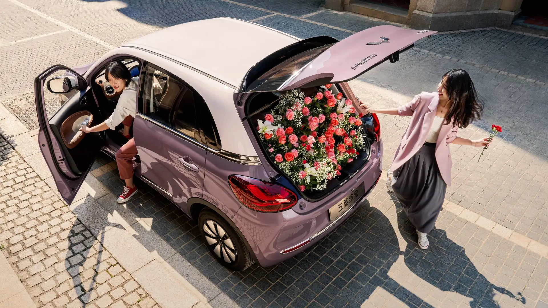 Wuling Bingo Retro Electric Mini Ev Car Ev New Energy Vehicles 4 Wheel ...