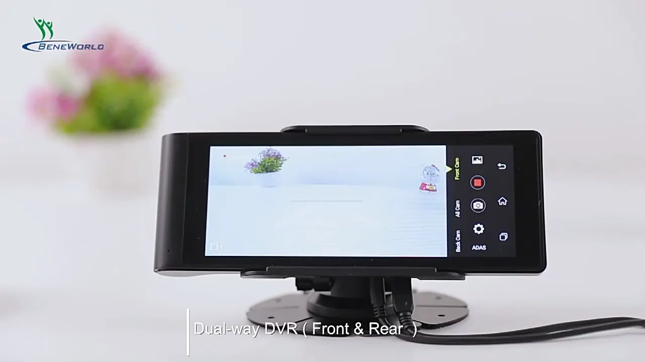 4g Wifi Android 8.1 Gps Navigation Dual Camera Smart Gps Dvr 7 Inch Ips ...