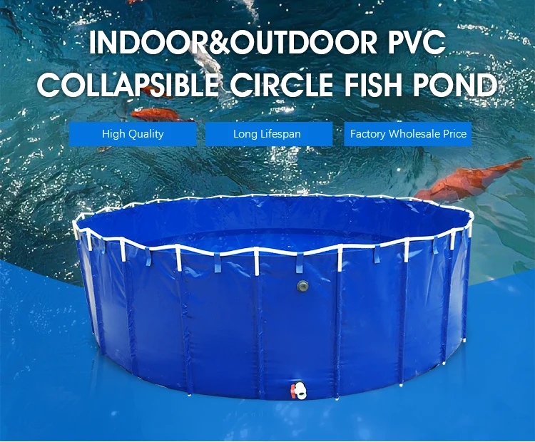 PVC Collapsible Large Round Plastic Fish Tanks 30000 Liters