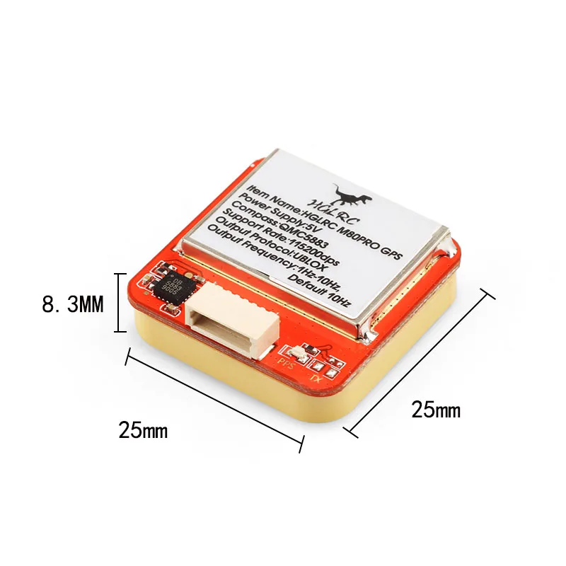 HGLRC M80 PRO GLONASS GALILEO QZSS SBAS BDS GPS Module for RC Drones