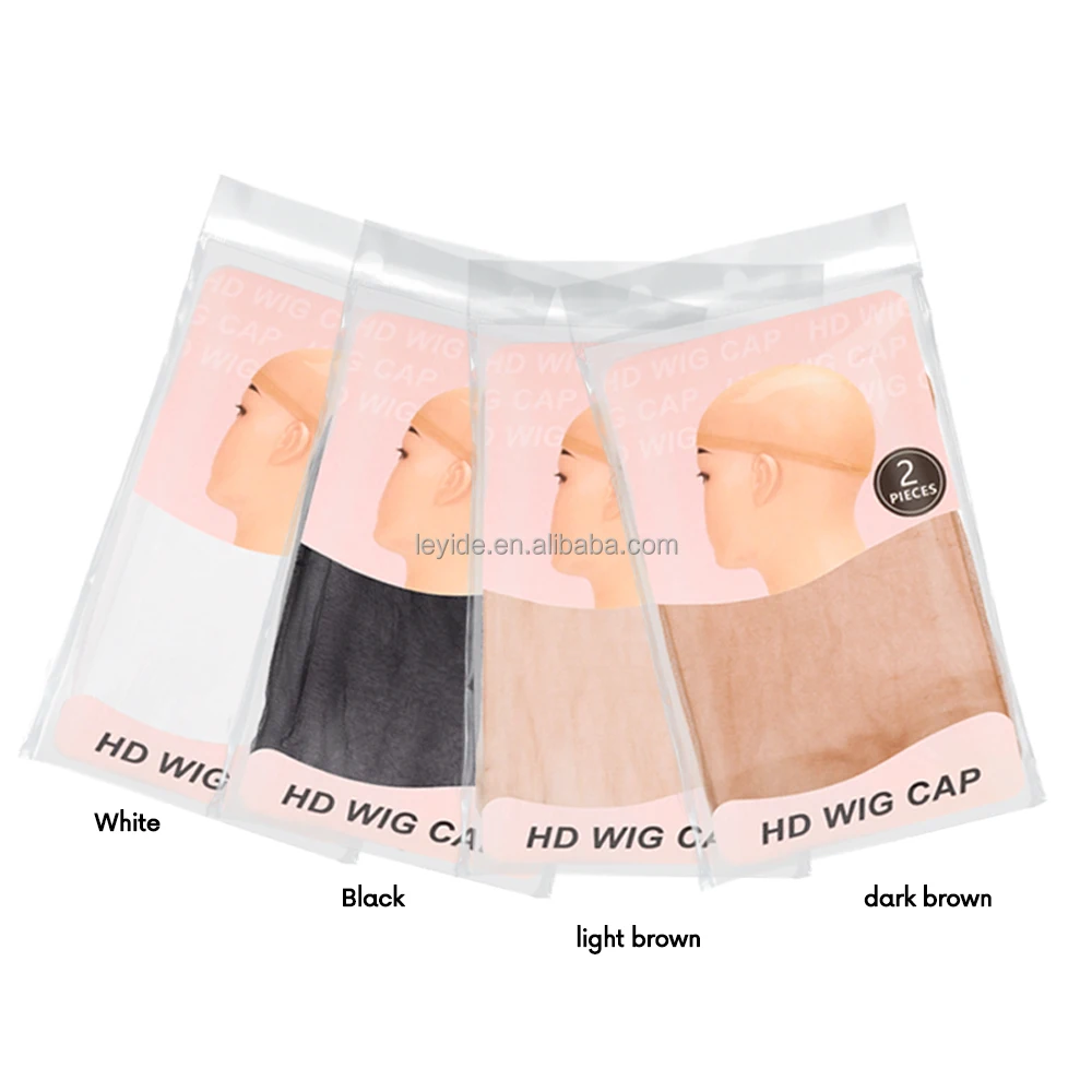 Custom Packaging Ultra Transparent Sheer Stocking Cap Super Thin Hd Wig ...