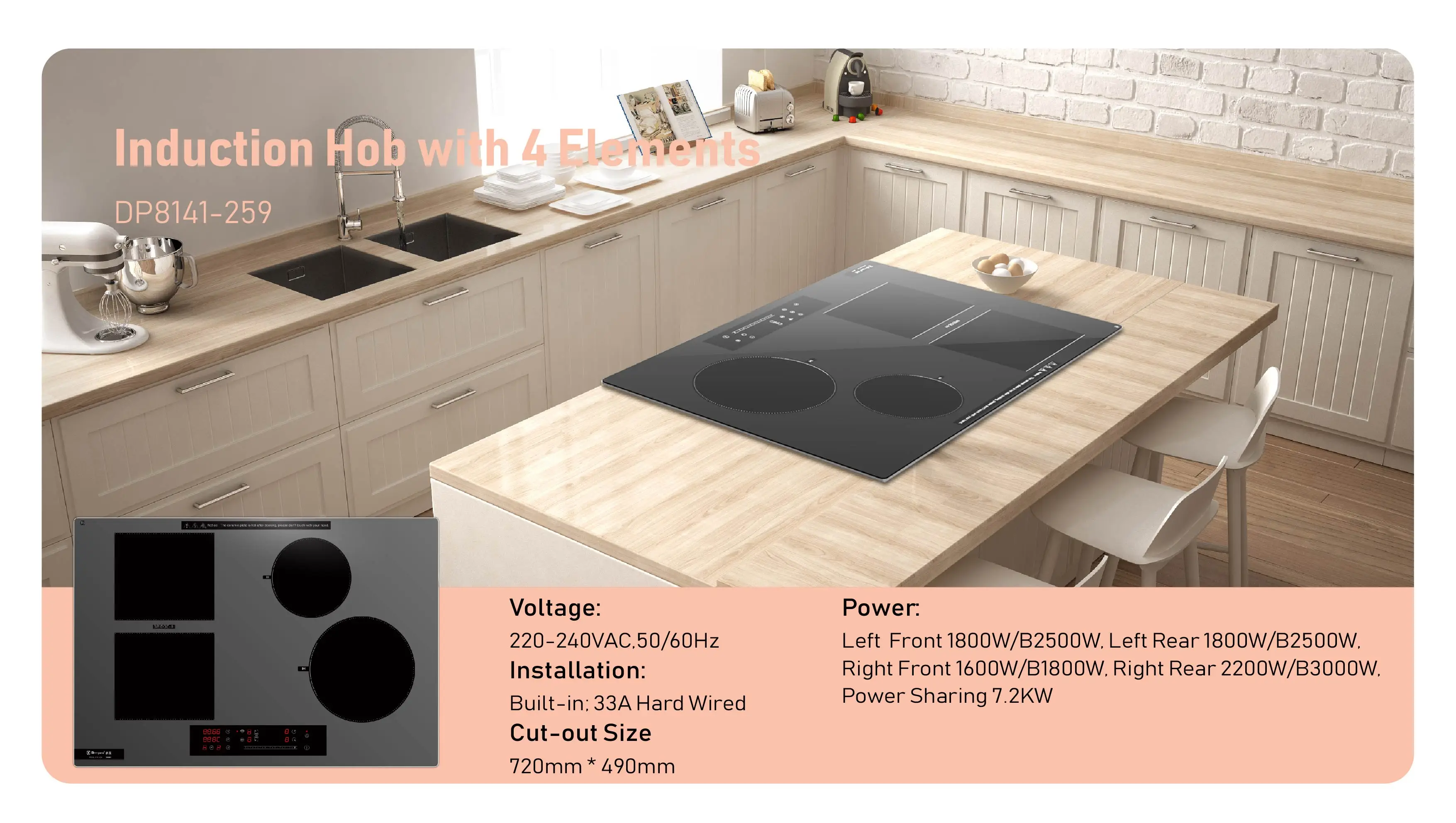 30" Smart Induction Cooktop - Versatile Cooking Power