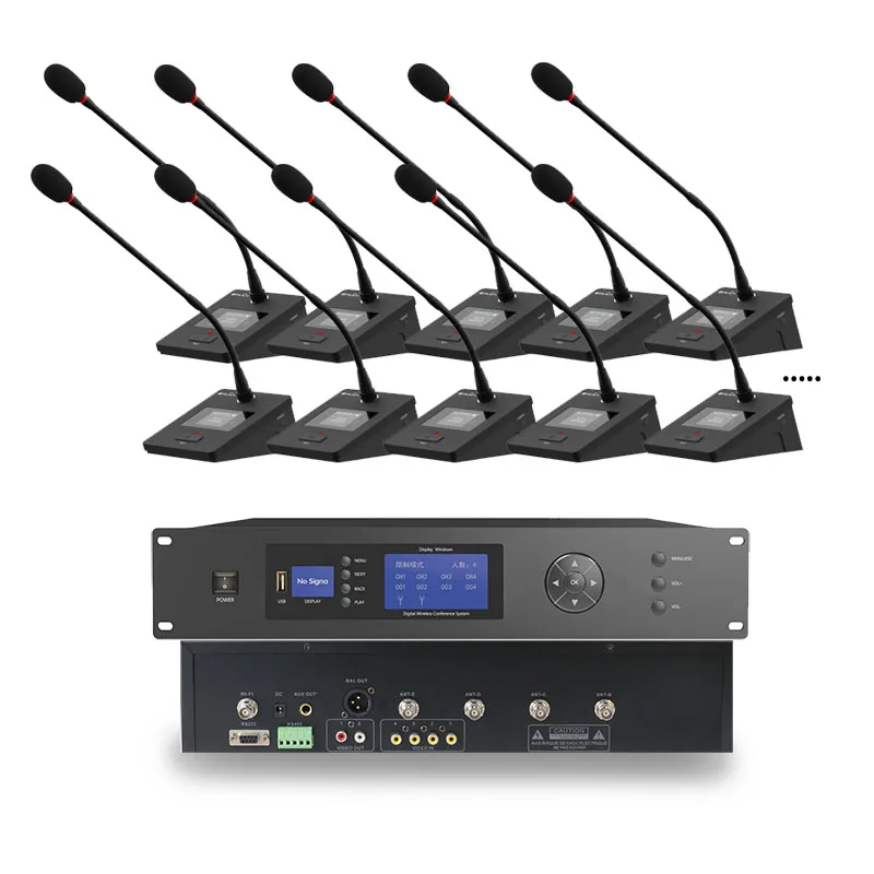 HUAIN ODM OEM Wifi UHF Wireless Conference System for Meeting Room with ...