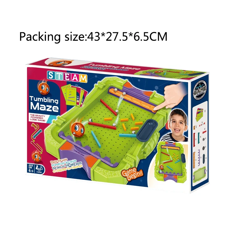 Children New Funny Educational Game Toys Desk Game Tumbling Maze Kids ...