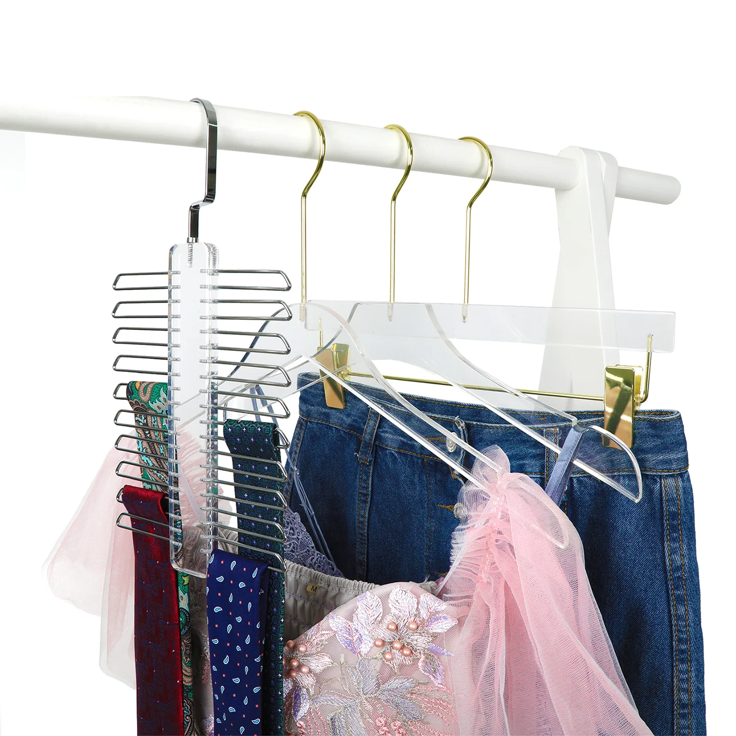 LINDON Acrylic Hangers - Premium Quality Transparent Clothing Hangers