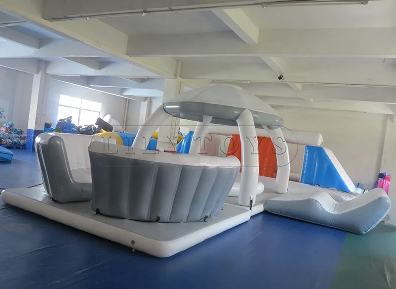 Lilytoys Leisure Inflatable Floating Island Bouncy Sofa Inflatable ...
