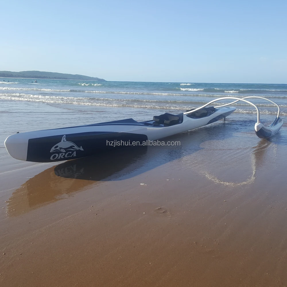 Cheap Fiberglass Carbon Dragon Boat Training Canoe Outrigger Oc2 Ocean ...