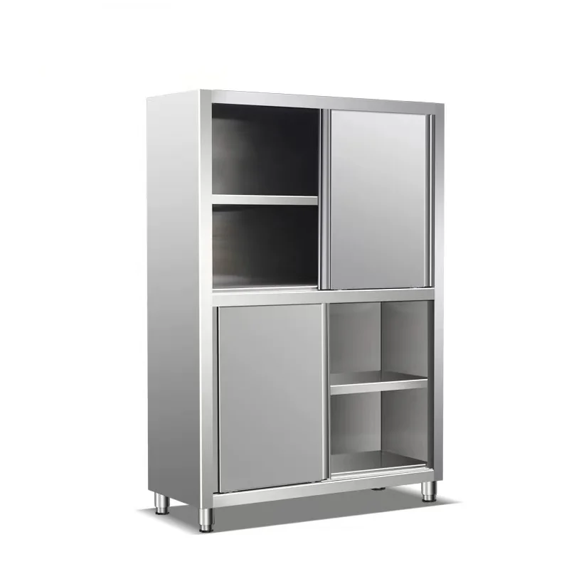 Heavy-Duty Stainless Steel Cabinets with Sliding Doors Commercial ...