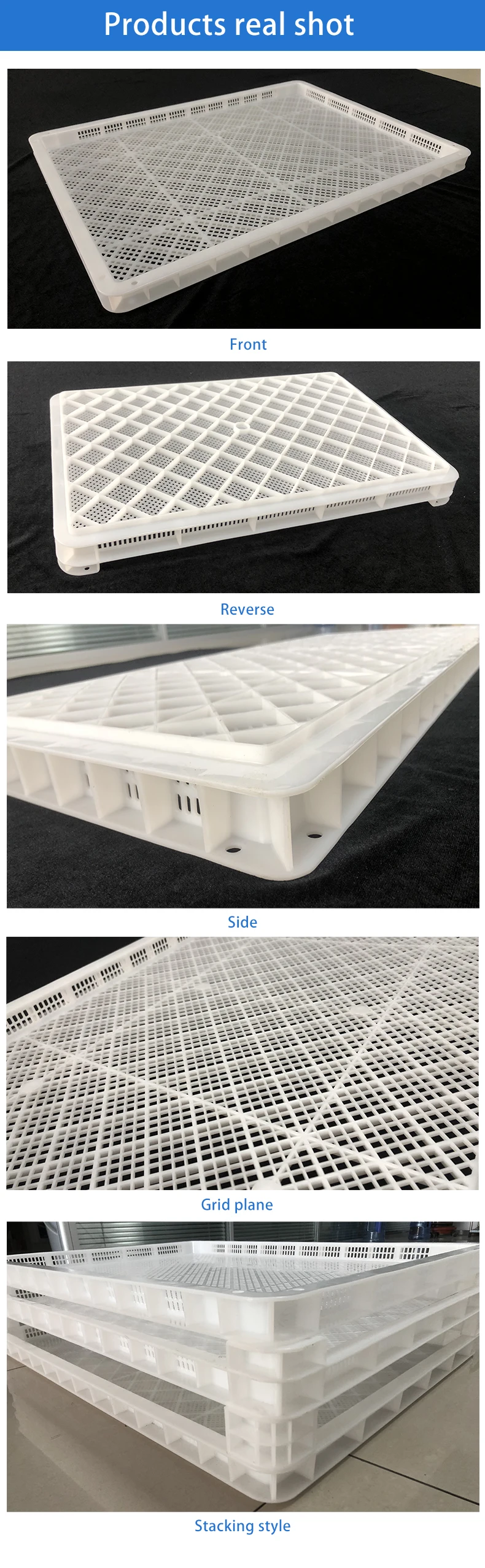 Wholesale Vented Stackable Plastic Drying Trays Plastic Curing Drying ...