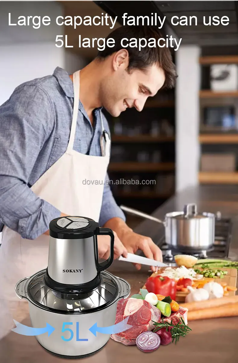 Sokany Sk-7015 Hopper Grinder 800w 5l Multifunctional Elecftric Food Mixer Machine - Buy Sokany ...