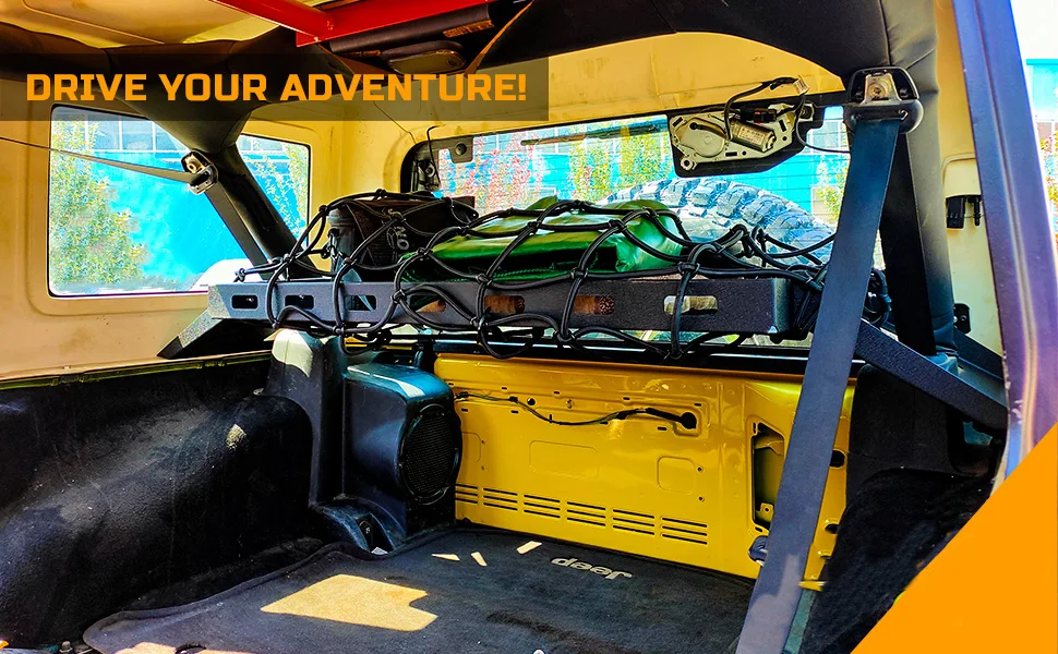 Retrofit Interior Rear Cargo Basket Rack Foldable Luggage Storage ...