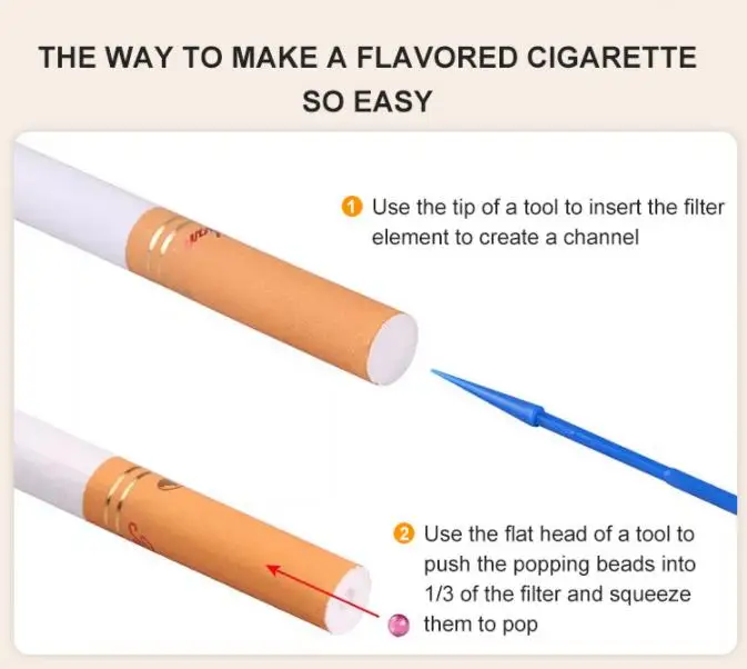 Cigarette Burst Capsule Fruit Flavored Cigarette Beads Cigarette Ball ...