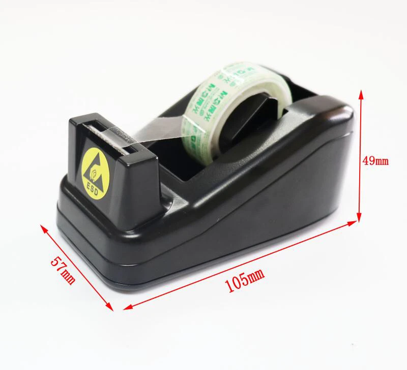 Black Plastic Desktop ESD Tape Dispenser /Antistatic Adhesive Tape ...
