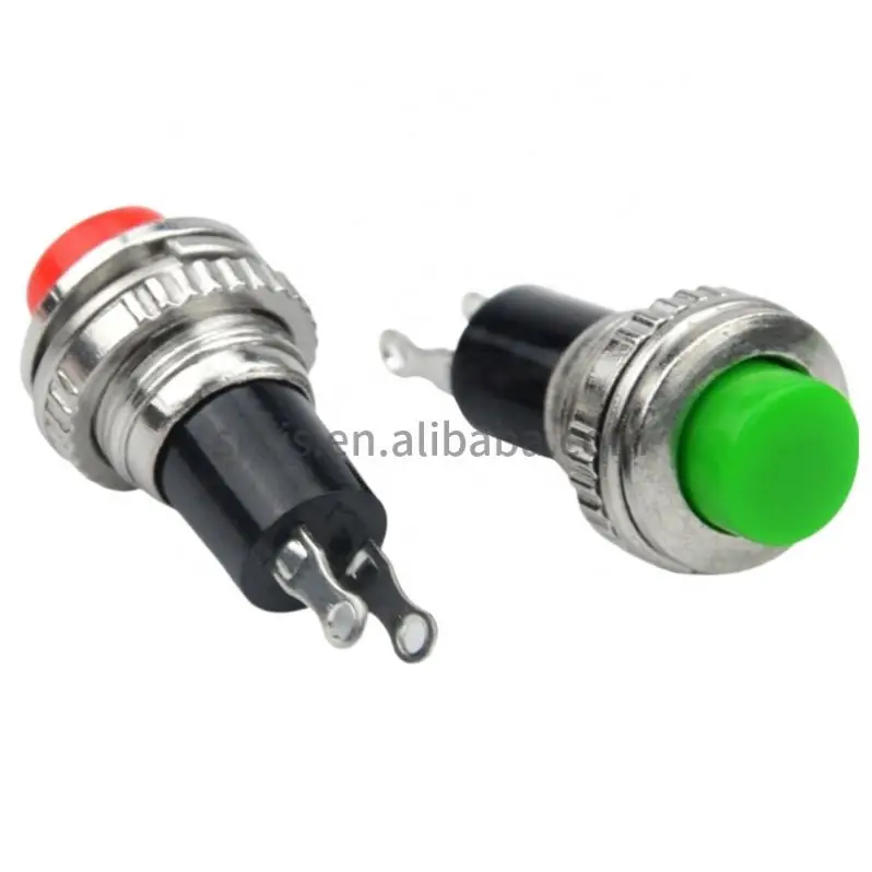 0.5a 250v Push Button Switch Ds314 Inching Switch 10 Mm Red Head - Buy ...