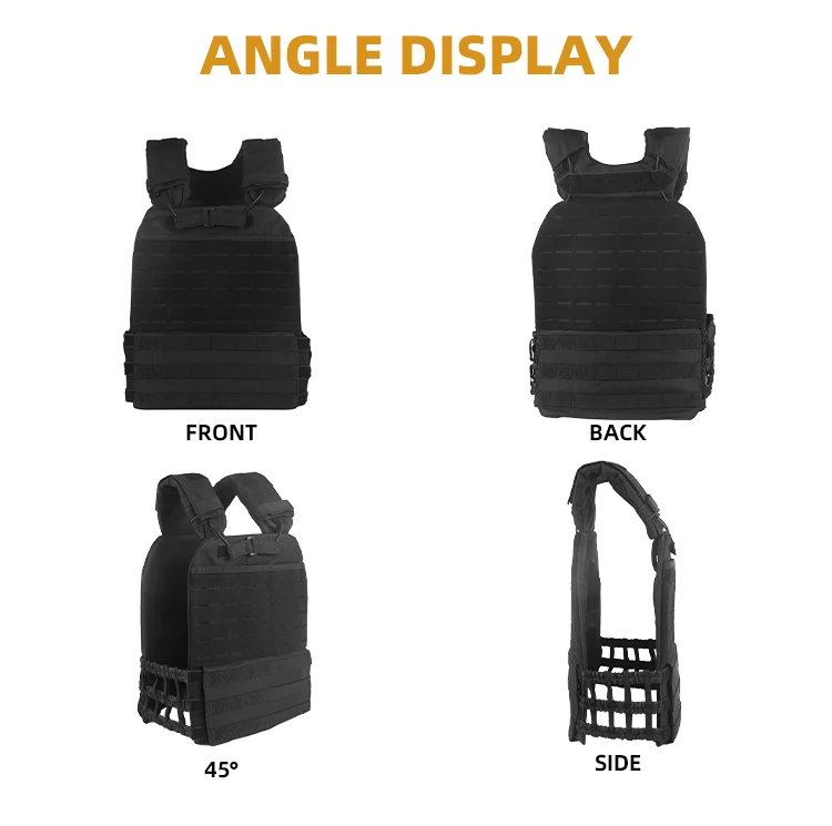 Customized 600D Oxford Laser Cutting MOLLE System Vest