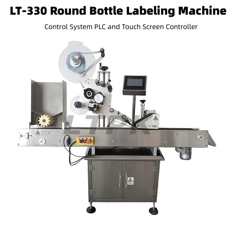 LTPK LT-330 Automatic Horizontal Round Bottle Labeling Machine