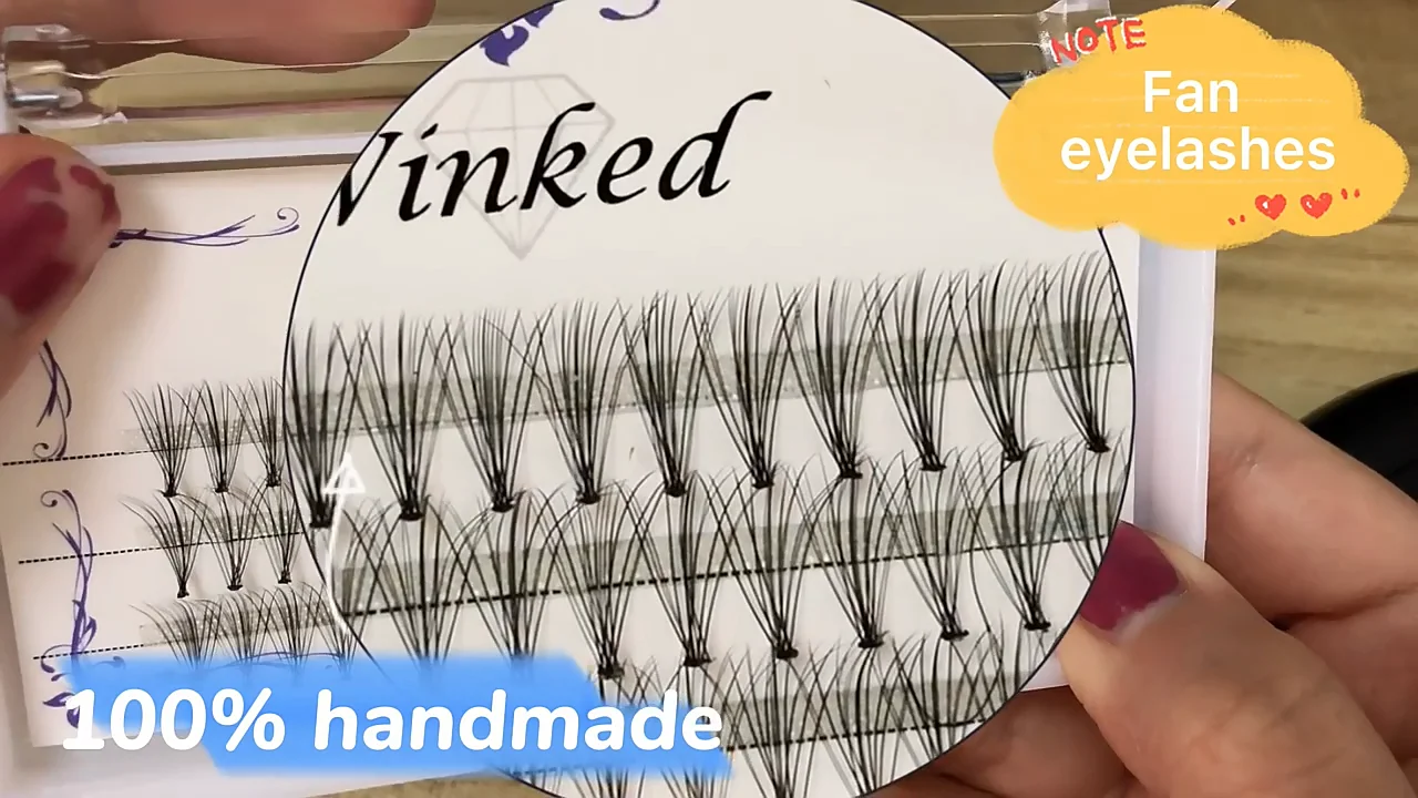 Professional Korean Super Root Eyelash Extension Long Root Premade Fan ...