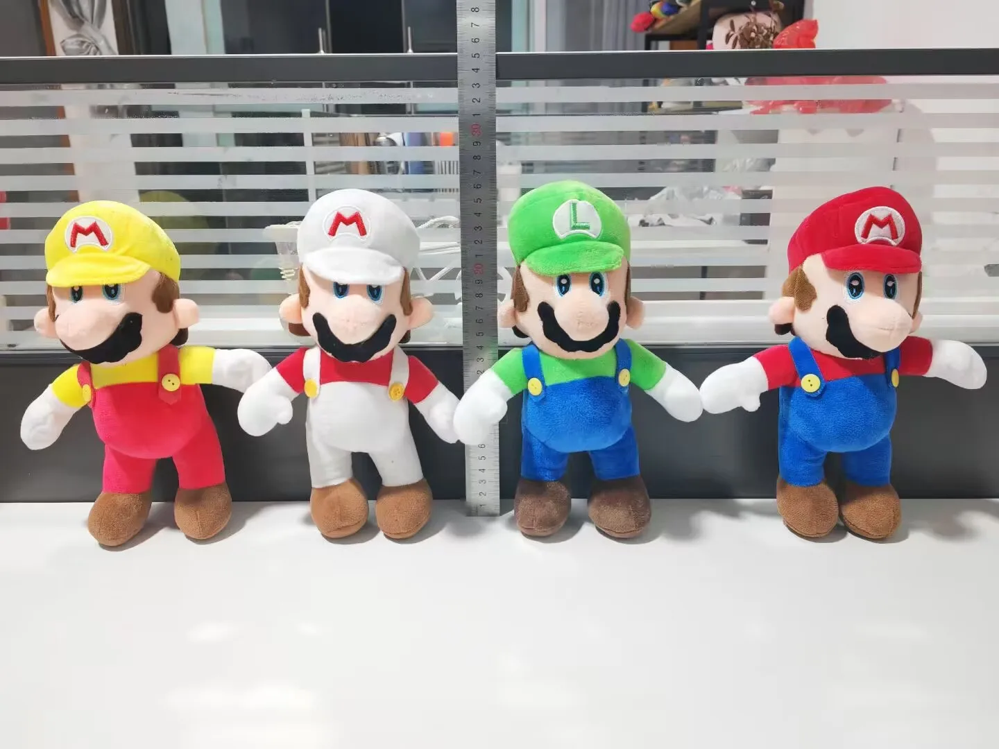 25cm New Super Mario Bros Luigi Plush Doll Anime Peripherals Game ...