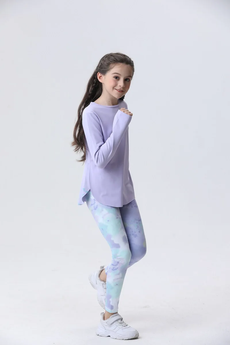 Breathable Children's Yoga Clothing Suit Running Kids Fitness Clothes ...