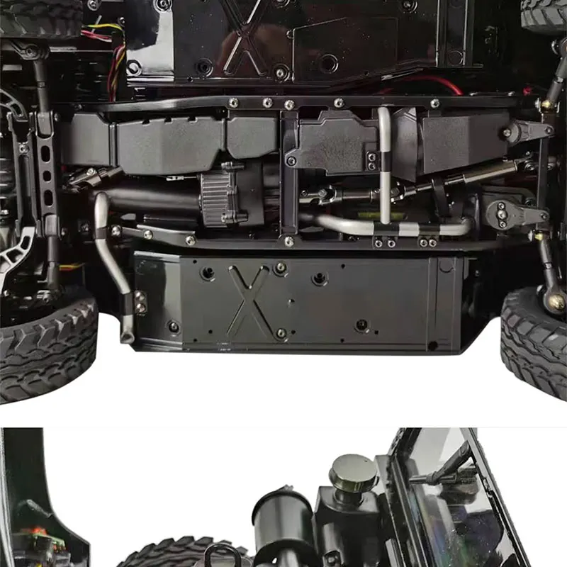 1/10 Rc Hg P415 2.4g 16ch Rc Car For Hummer H1 Metal Chassis Vehicles 4 ...