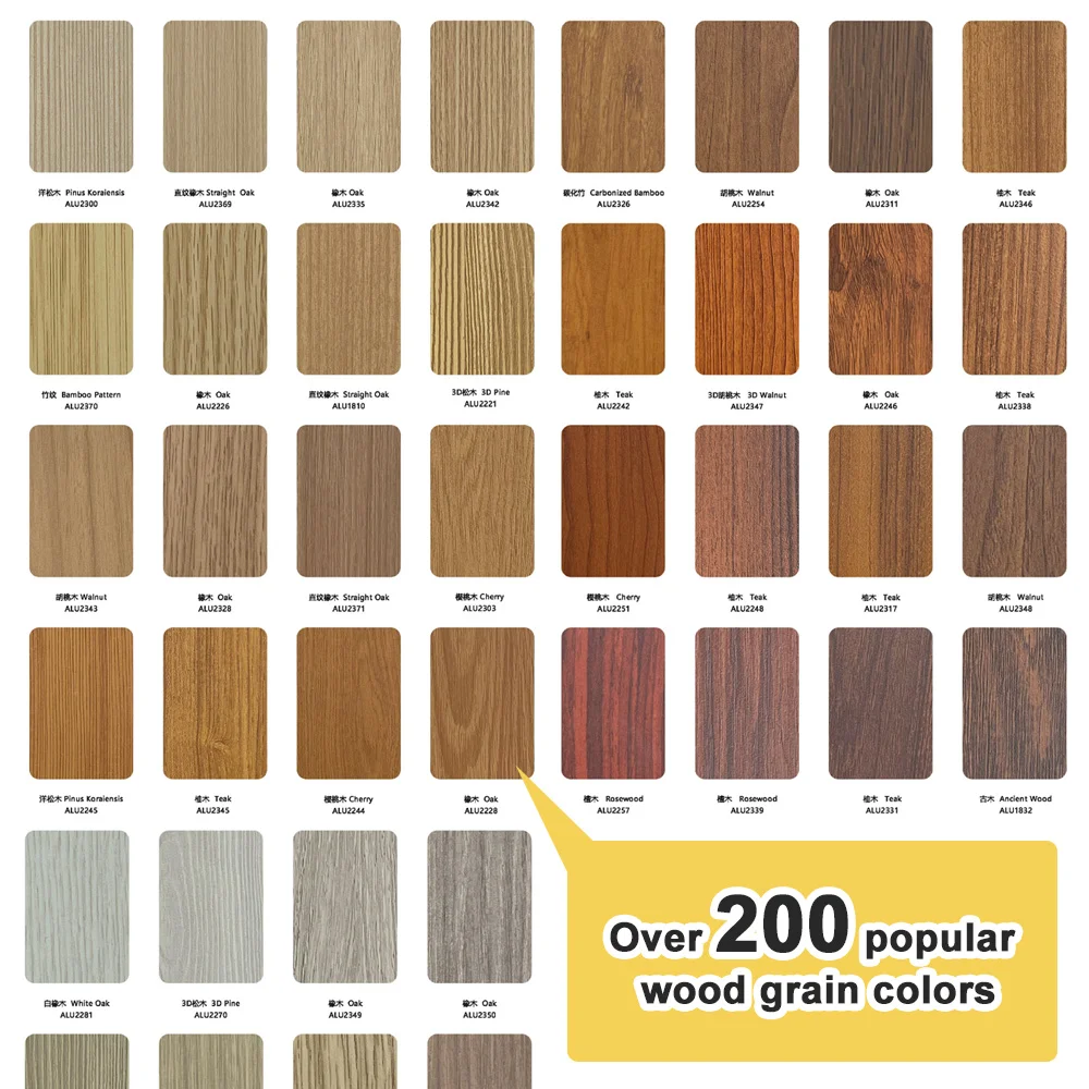 Enhanced Visual Appeal for Your Designs Custom Cherry Pine Oak 6063 T6 ...