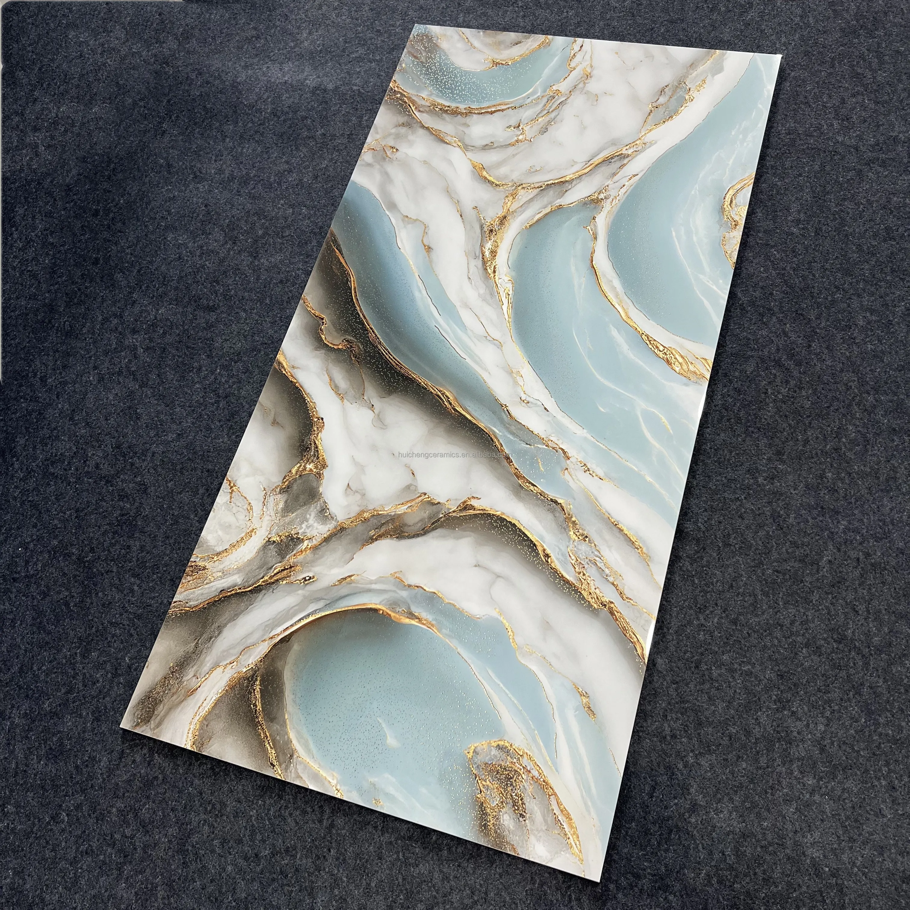 New Designs 600*1200mm Modern Pattern Shiny Gold Line Exclusive Marble ...