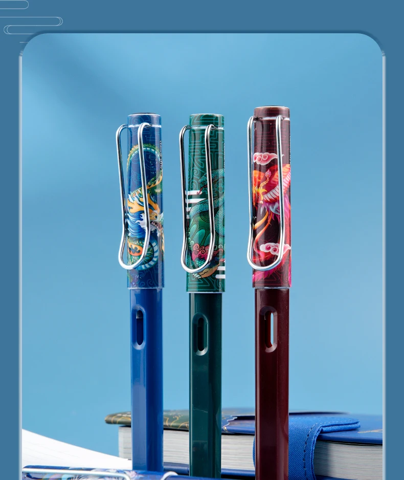 2024 New Chinese Auspicious Mythical Figure Pen Fountain Pen for ...