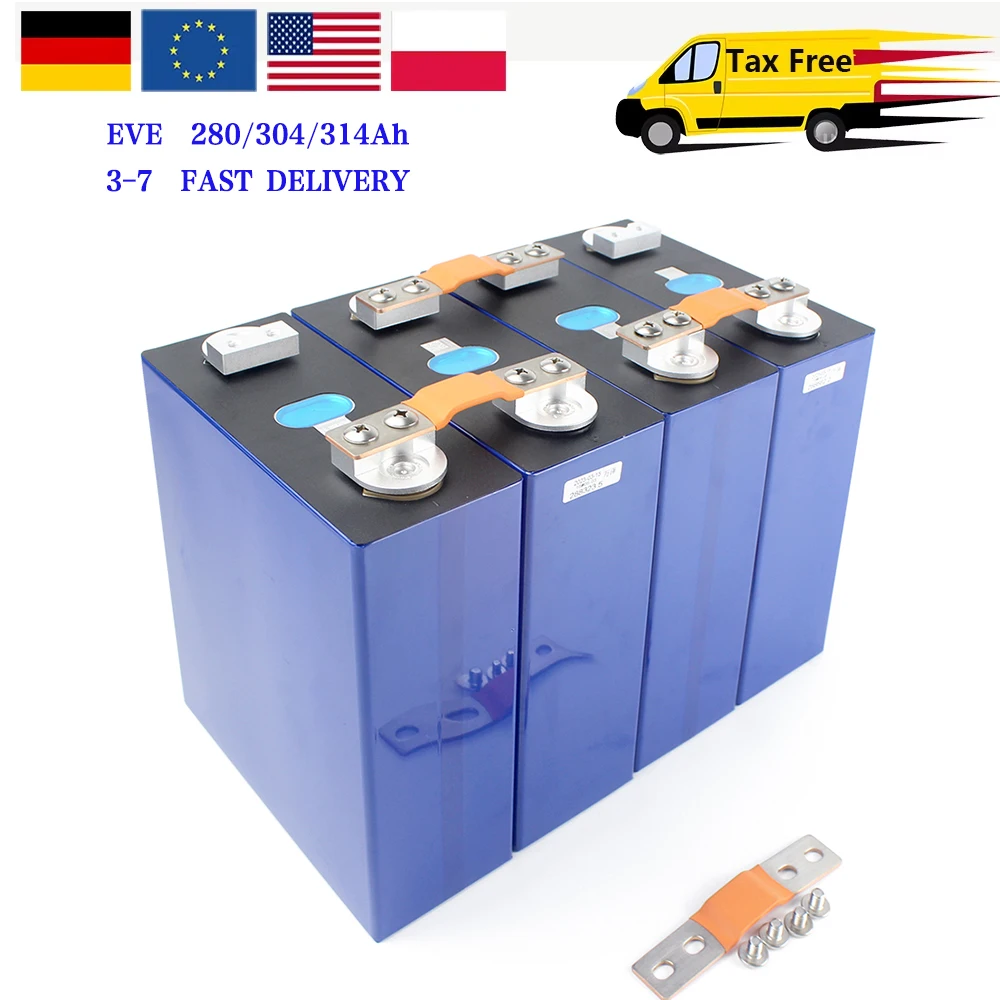 Free Shipping Pl Eu Stock Eve Lf280k V3 280ah Mb30 Mb31 314ah Lifepo4 Lithium Battery 48v Cell ...