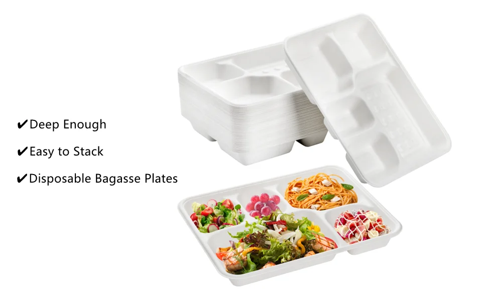 Eco-friendly Disposable Plates - Compostable & Biodegradable