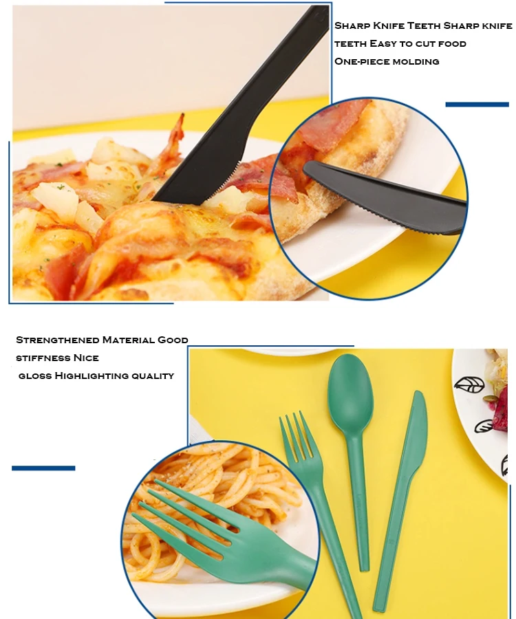 Environmentally Friendly Tableware Set Of 4 In 1 Cutlery Pack,Plastic ...