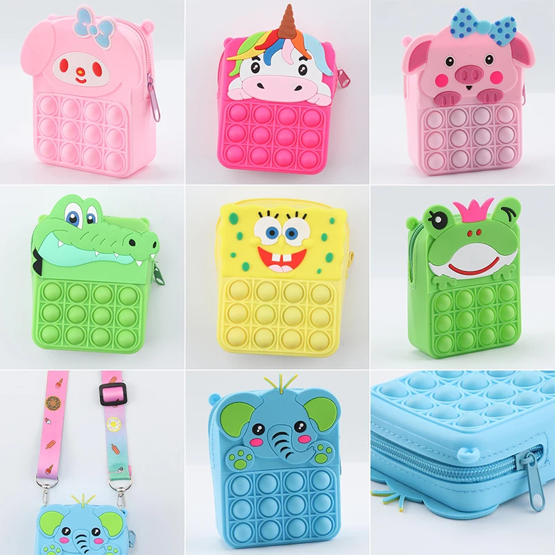 Pop Purse For Girls Crossbody Pop Shoulder Bag Fidget Toys For Girls ...