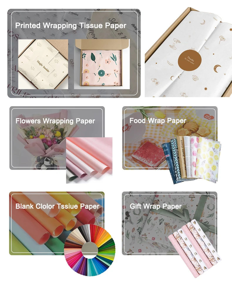 Eco Friendly Luxury Brands Names Tissue Paper Embossed Flower Gift Silk ...