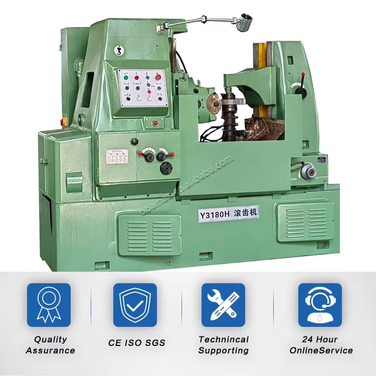 Y3180 Conventional Vertical Gear Hobbing Machine/Sprocket Making ...