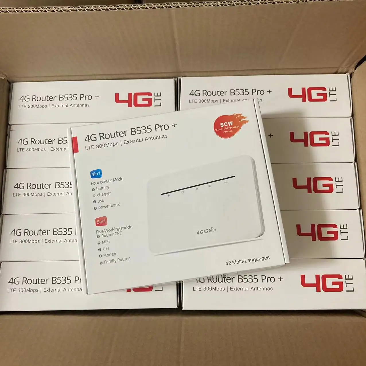New B535 Pro + 4g Lte Cat6 Wireless Router / Cpe 300mbps Wireless ...