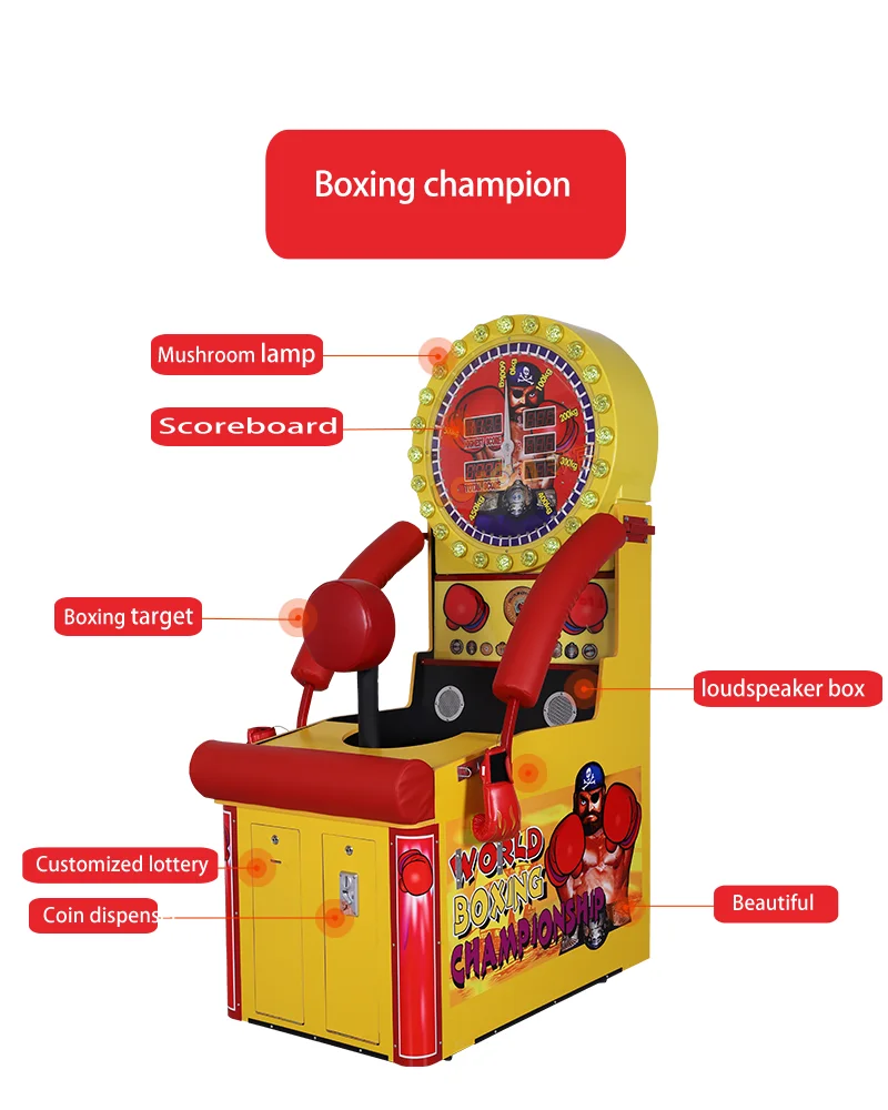 Customized Punching Bag Arcade Machine for Amusement Center - OEM