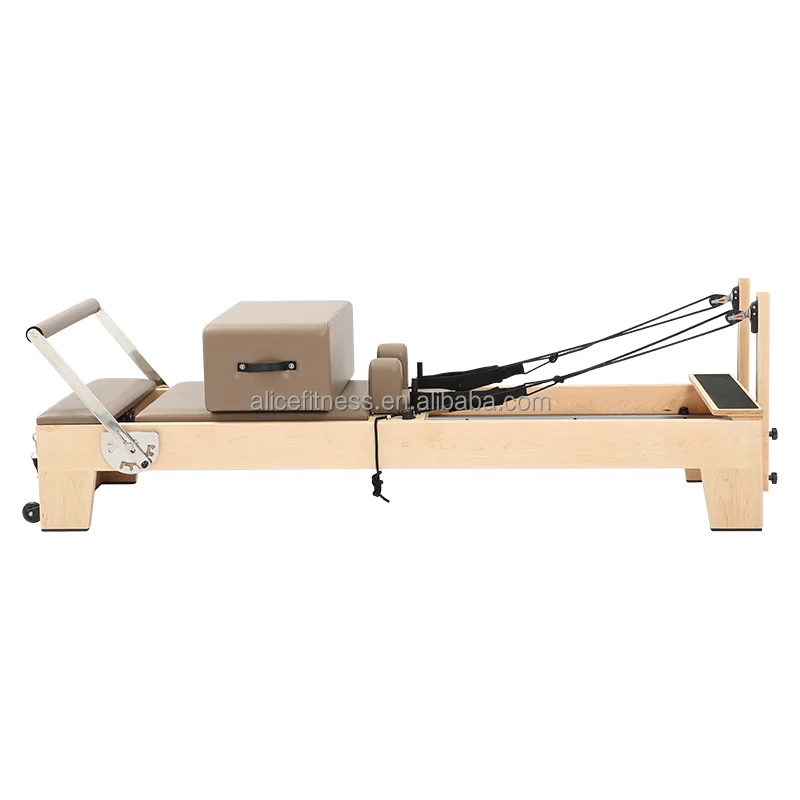 Customizable Maple Wood Pilates Reformer Machine For Studios Factory ...