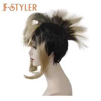 Fstyler 80s Street Punk Wig Carnival Wigs Hot Sale Wholesale Bulk Sale ...